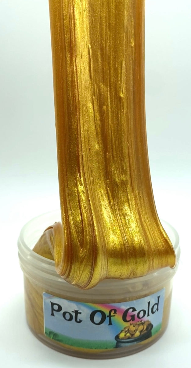 6 oz Pot of Gold, Clear Slime | Lemons and Slimes