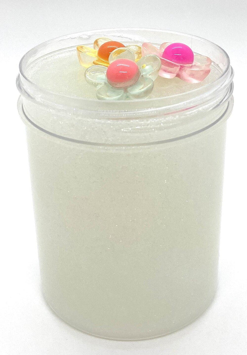 Iridescent Clear Slime, Coconut Milk Bath Slime | Lemons and Slimes